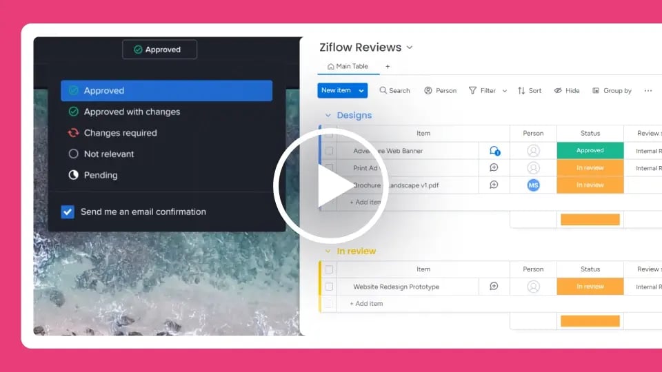 Ziflow and Monday Integration | Elevated Productivity